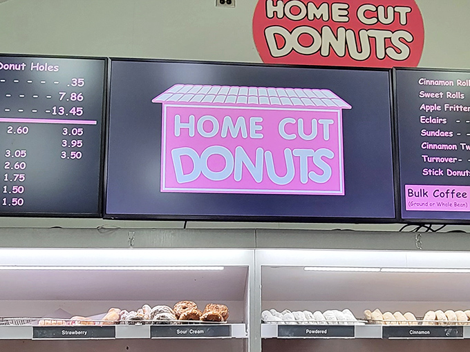 Decisions, decisions! This menu board is like a treasure map for your taste buds. Pro tip: close your eyes and point &ndash; you can't go wrong here.