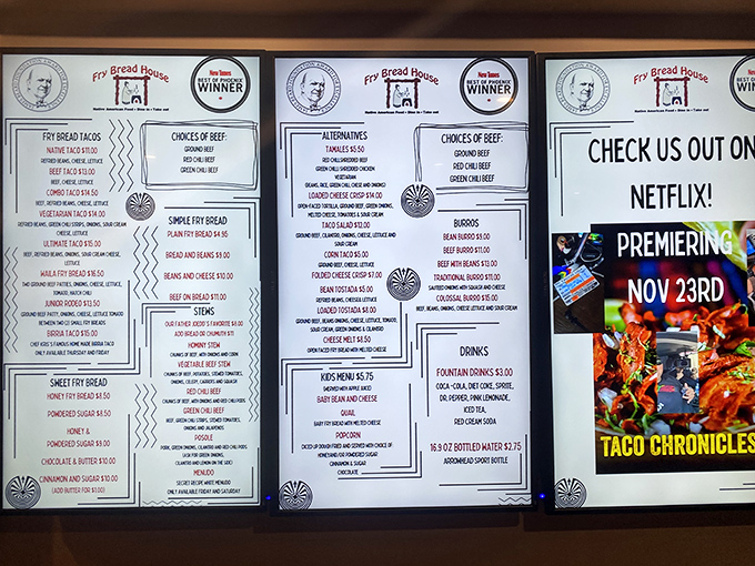 Decisions, decisions! This menu is a roadmap to flavor town, with each option more tempting than the last. Choose wisely, or just order one of everything.