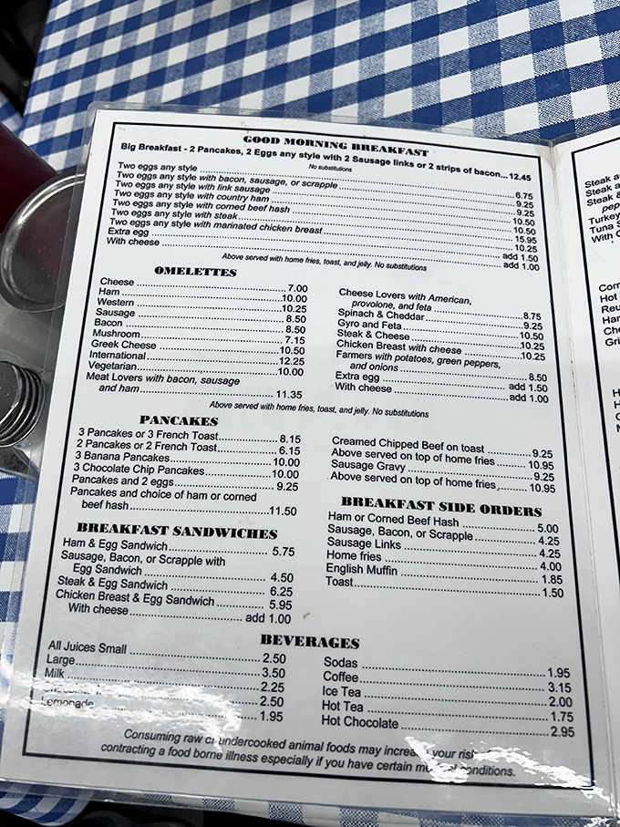 Decisions, decisions! Nick's menu is a choose-your-own-adventure of classic diner fare. Pro tip: Bring your reading glasses and an empty stomach.
