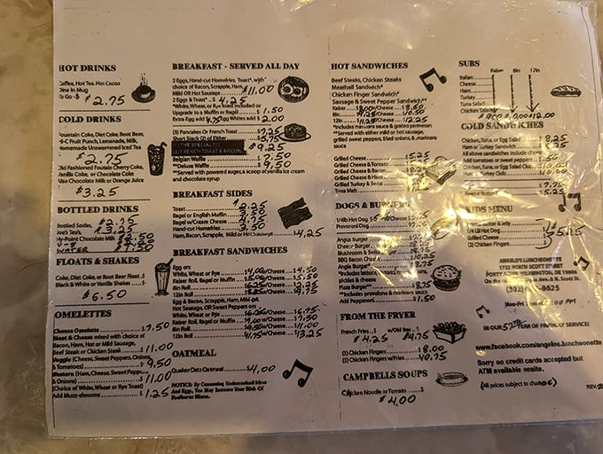 This menu's not just a list, it's a roadmap to culinary bliss. Decisions, decisions &ndash; it's like choosing your favorite Beatles song!