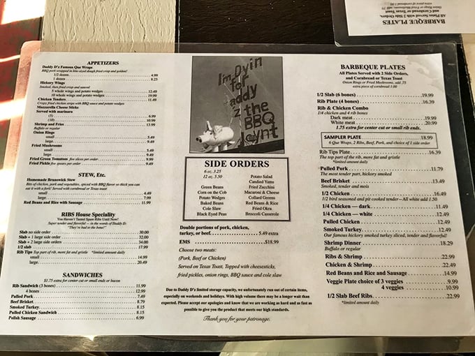 Decisions, decisions! This menu is a roadmap to flavor town. Pro tip: Bring a friend and order one of everything. You'll thank me later.