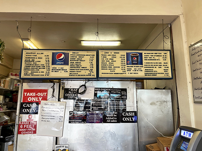 Decisions, decisions! Ray's menu is a roadmap to culinary bliss. Choose your own adventure!