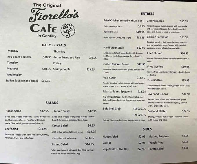 Decisions, decisions! This menu is like a greatest hits album of comfort food classics. Warning: May cause spontaneous mouth-watering.