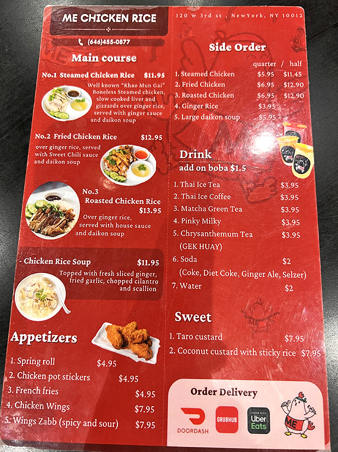 Decisions, decisions! This menu is like a treasure map, guiding you to culinary gold. Pro tip: Everything looks good!