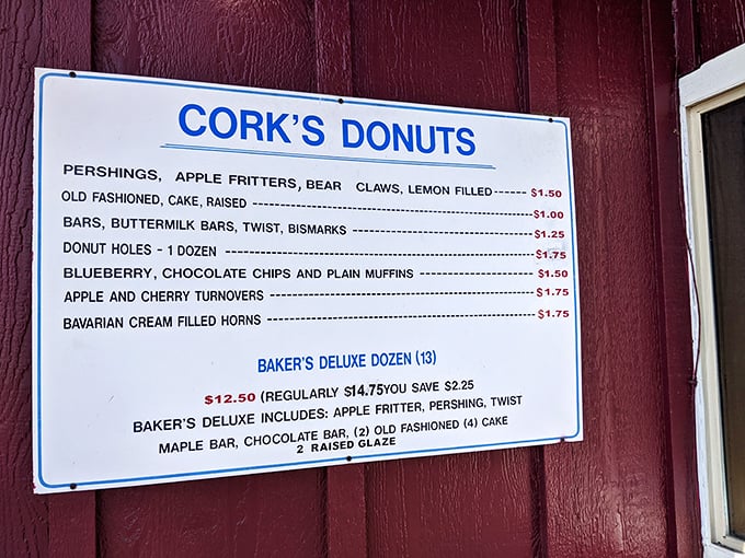 Decisions, decisions! This menu board is a roadmap to happiness, with each option more tempting than the last. Choose wisely, or just get them all!