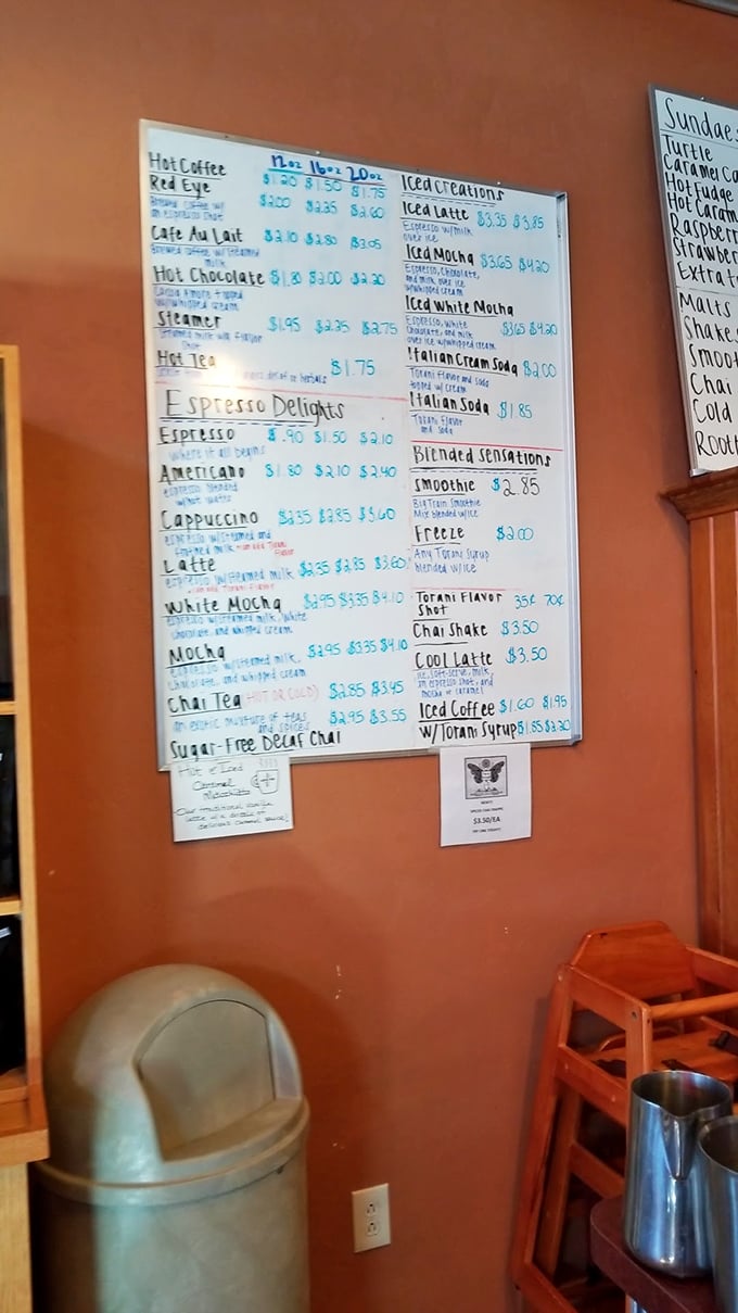 Decisions, decisions! This menu board is like a treasure map for your taste buds. Pro tip: Try everything. Diet starts tomorrow.