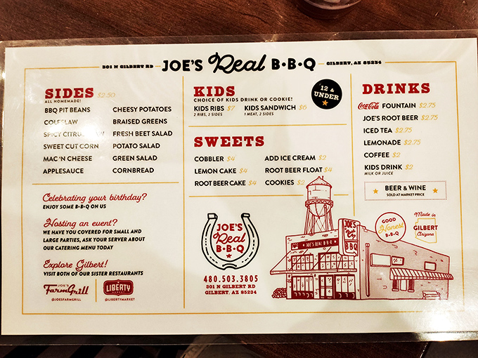 Decisions, decisions! Joe's menu is like a treasure map for your taste buds. X marks the spot for flavor gold.