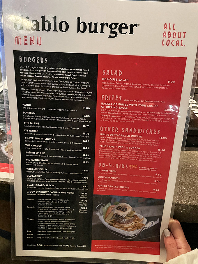 Decisions, decisions! This menu is a roadmap to flavor town, with each option more tempting than the last. Good luck choosing just one!