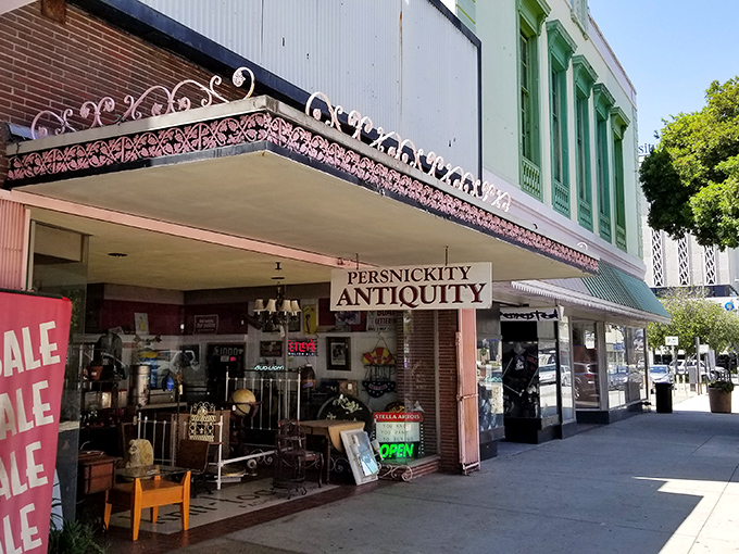 Persnickity Antiquity: Where "one man's trash" becomes another man's treasure hunt. Step inside and prepare to lose track of time faster than you can say "vintage vinyl."