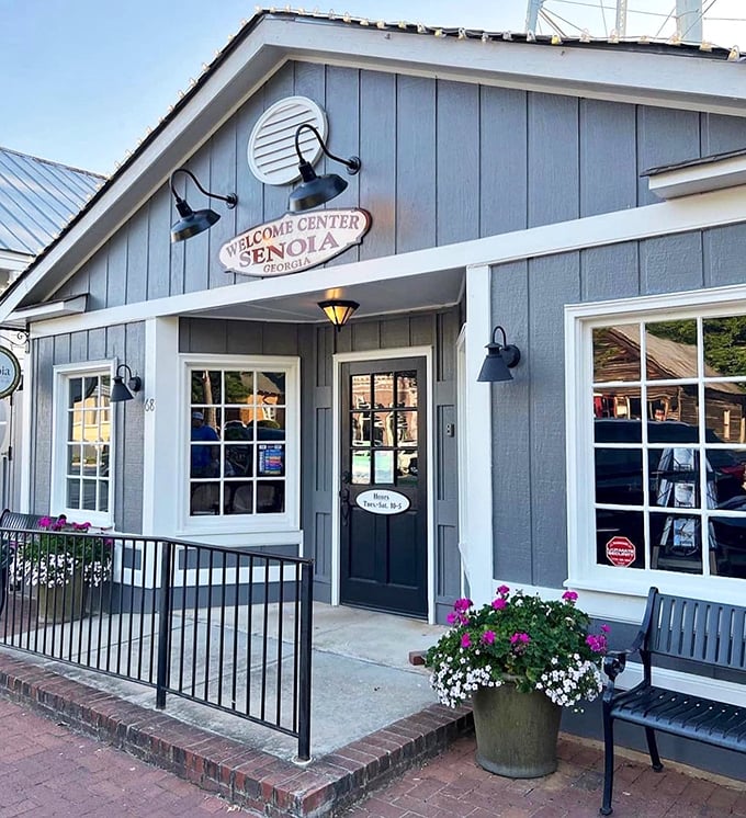 Southern hospitality's home base! The Senoia Welcome Center is ready to greet you faster than you can say "sweet tea."