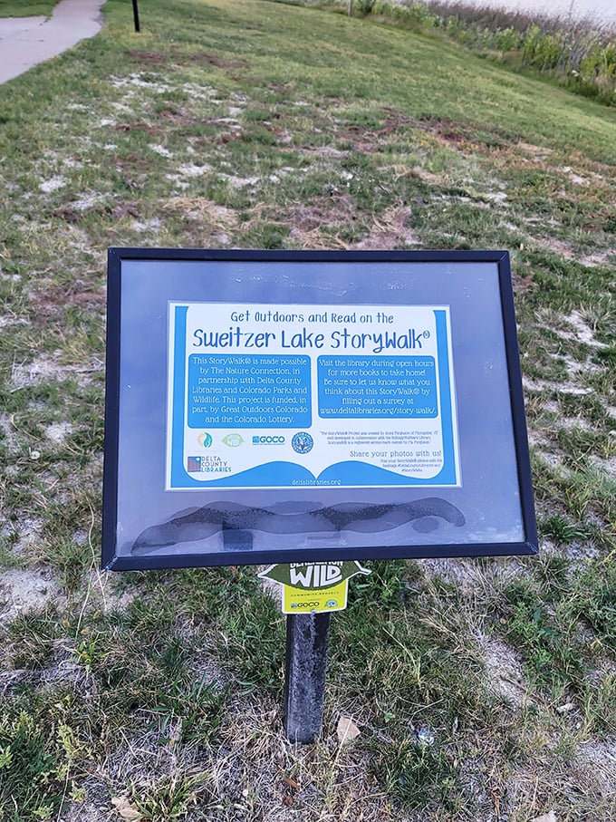 Story time gets an upgrade: The Sweitzer Lake StoryWalk® proves that the best tales aren't just in books – they're waiting to be discovered with every step you take.