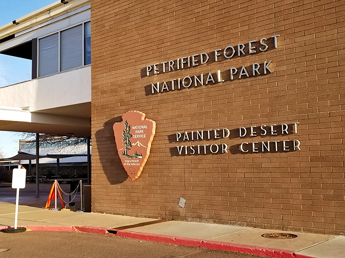 Welcome to the time machine: This visitor center is your portal to a world where trees turn to gemstones and deserts paint themselves.