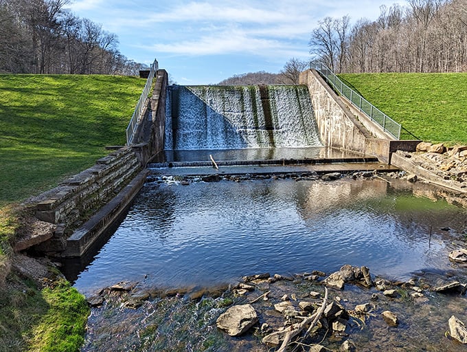 Water, water everywhere: This dam puts on a show that would make Niagara Falls jealous. Smaller scale, but with 100% more charm.
