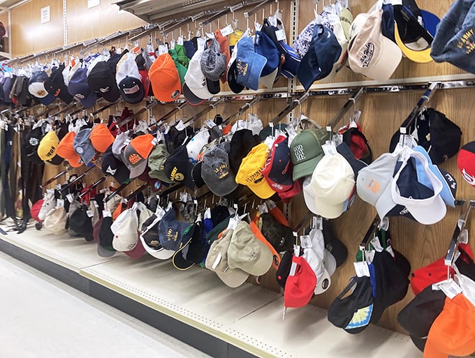 A sea of caps and hats, each with a story to tell. It's like a United Nations summit for headwear!