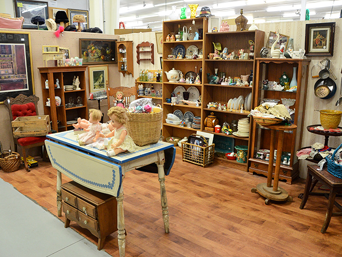 From vinyl to vintage threads, this booth's got groove. It's like raiding your cool uncle's attic, if he were a rock star.