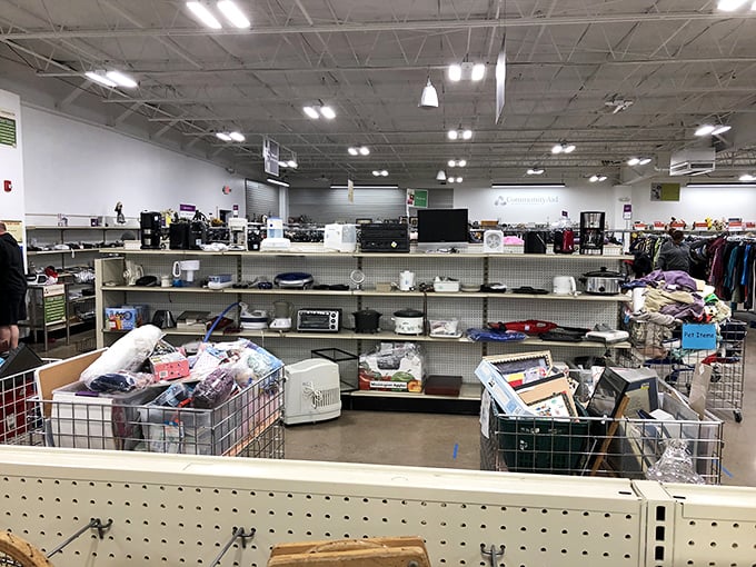 Gadget heaven or time machine? CommunityAid's electronics section is where yesterday's tech comes to find new life.