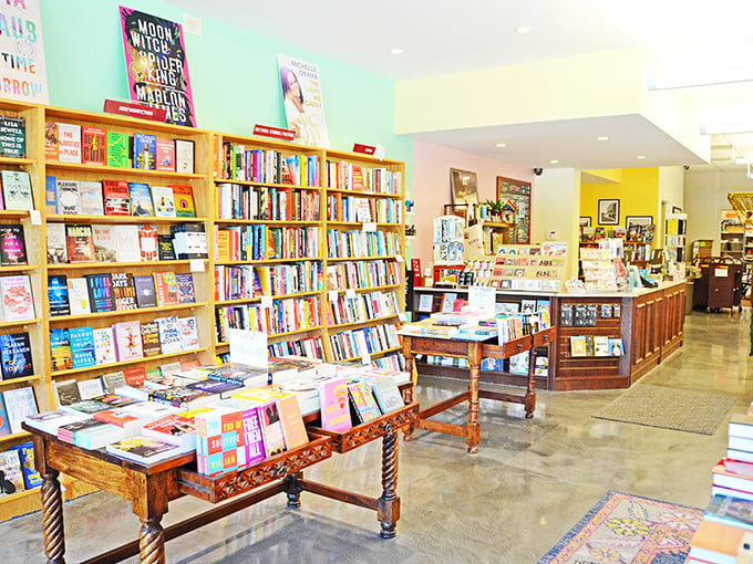 "Step into a world of endless stories! City Lit's interior is a kaleidoscope of colors and genres. It's like Narnia, but with better lighting and no talking lions."