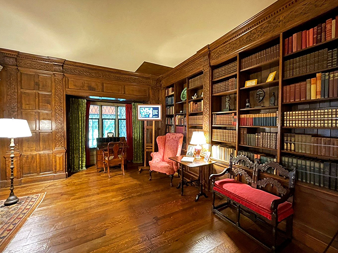 Bookworms, rejoice! This library puts Beauty and the Beast to shame. I half expect to see Belle sliding across the shelves on a rolling ladder.