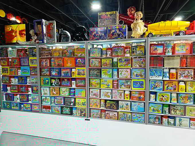 Lunchtime nostalgia served fresh daily! These vintage lunch boxes are a feast for the eyes, each one a time capsule of pop culture past.