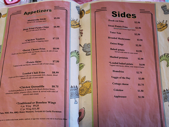 Decisions, decisions! This menu is like a greatest hits album of diner classics. Pro tip: Close your eyes and point &ndash; you can't go wrong!