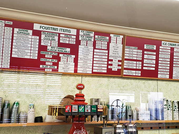 Behold, the menu of dreams! More options than a Netflix queue, but trust me, you'll want to binge on everything here.