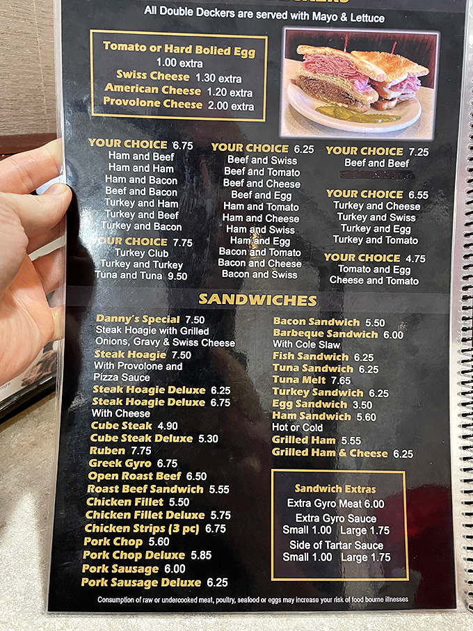 Decisions, decisions! This menu is like a choose-your-own-adventure book, but every ending is delicious.