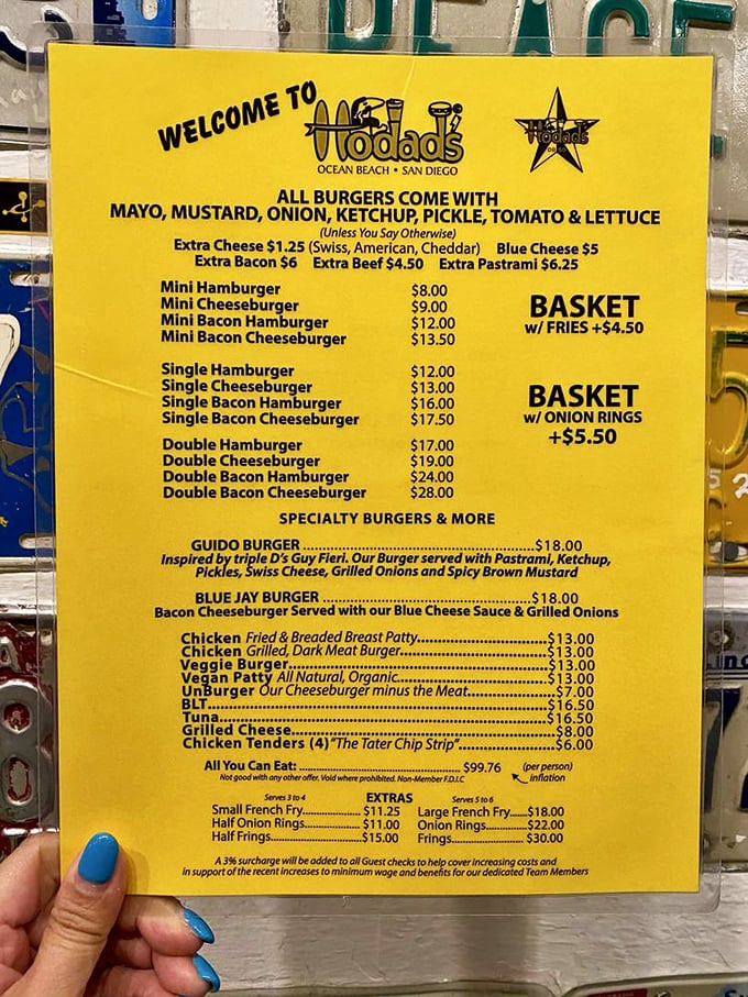Decisions, decisions! This menu is a carnivore's dream, with options that'll have you questioning your stomach's true capacity.