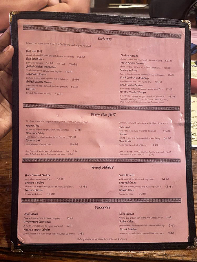 Choose your own adventure! This menu is your ticket to culinary time travel, with options that span eras and imaginations alike.