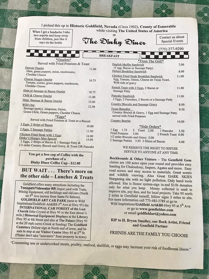 Decisions, decisions! This menu is a treasure map of culinary delights that'll have your taste buds doing a happy dance before you even order.