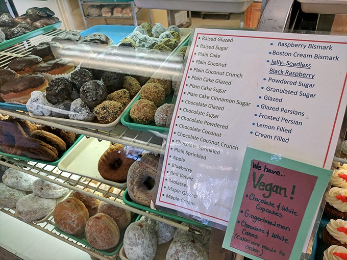 Choices, choices! The menu board reads like a sugar-coated love letter to your taste buds. Resistance is futile, my friends.