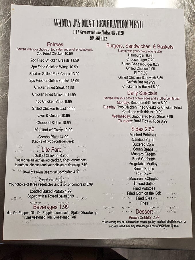 Decisions, decisions! This menu is like a greatest hits album of comfort food classics. Warning: May cause spontaneous mouth-watering.