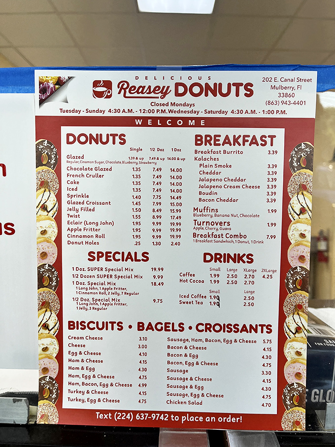 Decisions, decisions! Reasey's menu is a roadmap to flavor town, with enough options to make even the most decisive eater second-guess themselves.