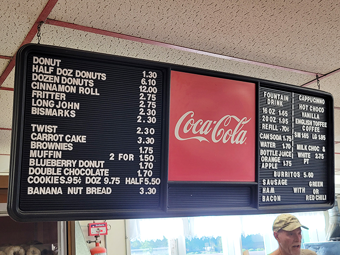 Decisions, decisions! This menu board is like a choose-your-own-adventure book, but every ending is deliciously sweet.