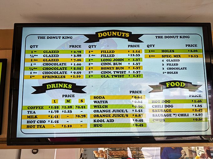 Decisions, decisions! This menu board is like a choose-your-own-adventure book, but every ending is deliciously sweet.
