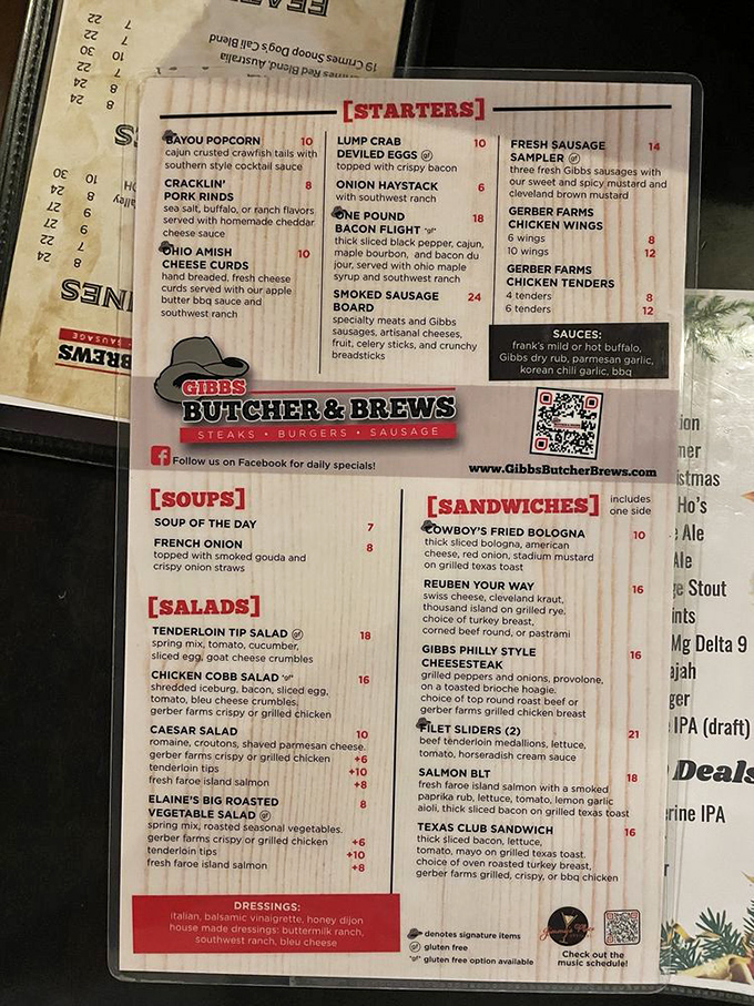 Decisions, decisions! This menu is like a roadmap to flavor town, with each dish beckoning you to embark on a tasty journey.