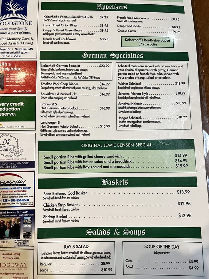 Decisions, decisions! This menu is like a greatest hits album of German-American cuisine. My stomach is already doing the polka.