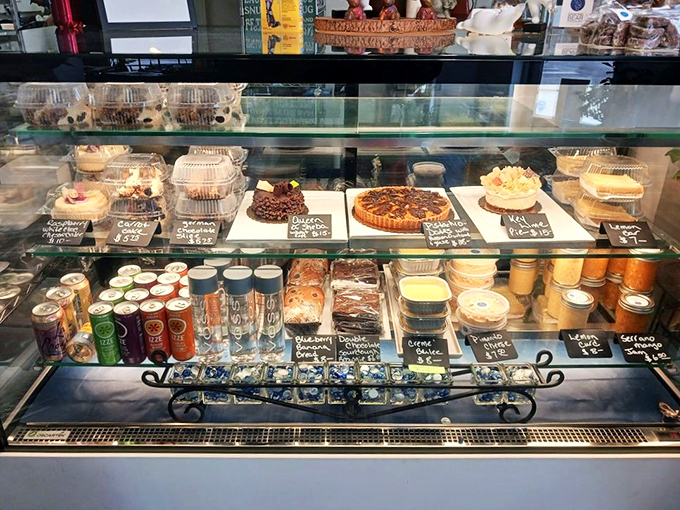 Feast your eyes on this display case of dreams! From decadent cakes to artisanal truffles, it's like the dessert menu of heaven got a storefront in Minneapolis.
