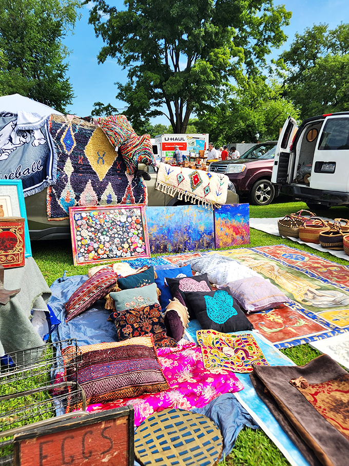 Quilts that tell tales! These colorful textiles are like wearable time machines, each stitch a story waiting to be unraveled.