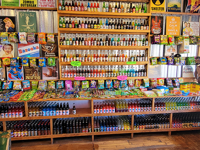 Soda sommelier's paradise! With more fizzy flavors than you can shake a straw at, it's like a United Nations assembly of bubbles.