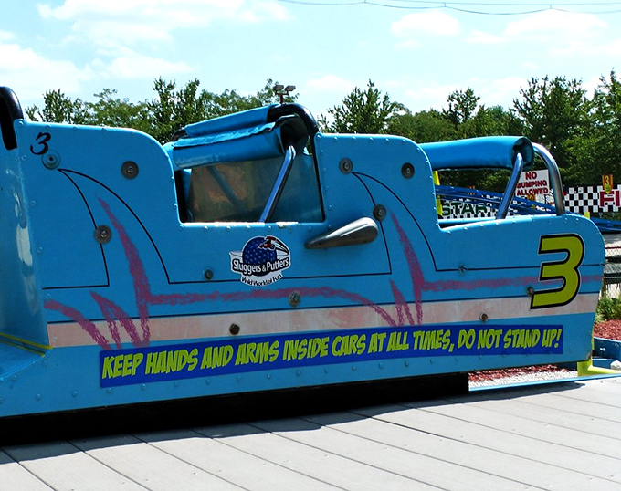 All aboard the fun express! This miniature locomotive proves that sometimes the best journeys are measured in smiles per hour, not miles.