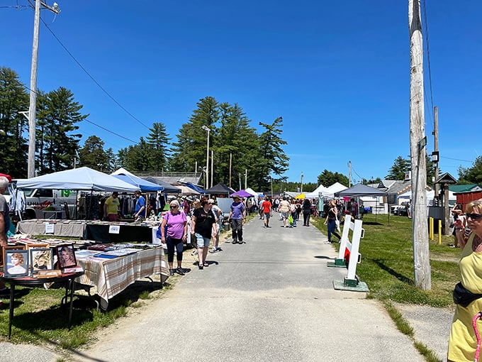 Brimfield North: Where your car becomes a time machine, transporting you to a world of vintage wonders and retro delights.