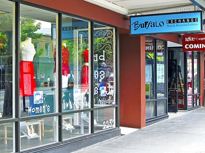 Buffalo Exchange: Where your dad's old Hawaiian shirt becomes someone else's ironic party outfit. Fashion's circle of life!