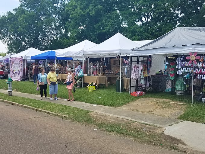 Canton Flea Market: A kaleidoscope of colors and crafts! It's as if Pinterest came to life and invited the whole town to join.