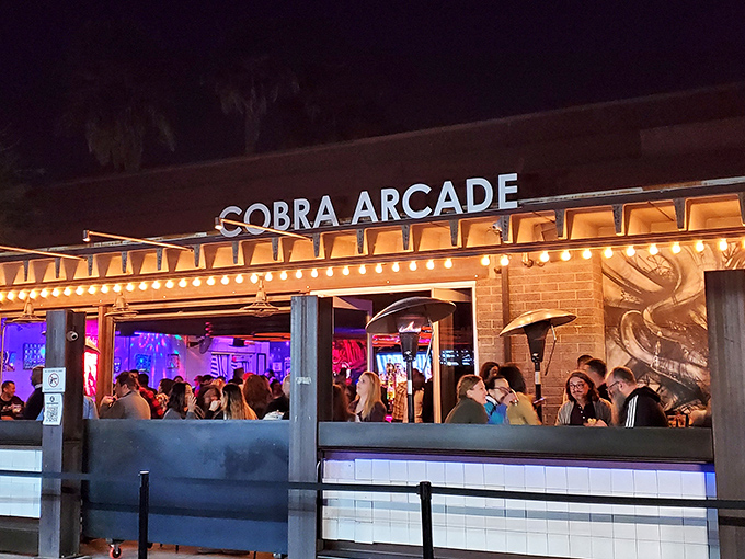 Cobra Arcade Bar: Neon nights and 8-bit delights! This Phoenix hotspot is where retro gaming and mixology collide in electric style.