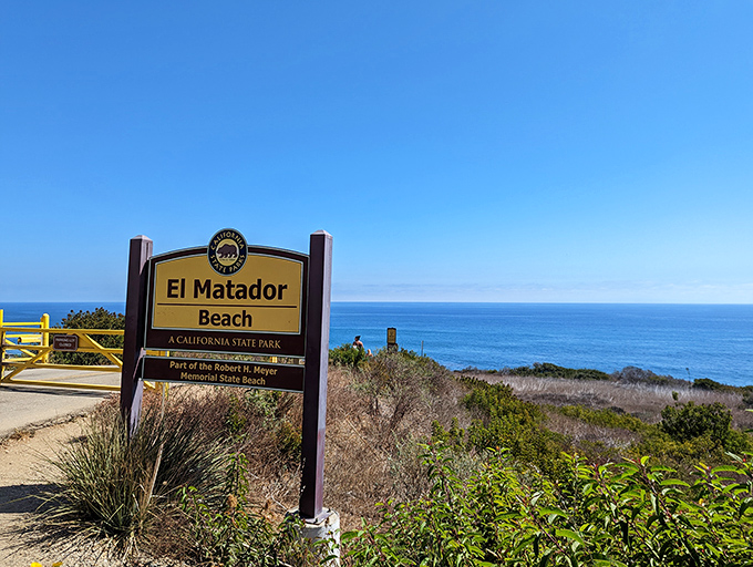 El Matador Beach: Where rocks play hide-and-seek with the tide. It's nature's obstacle course, perfect for aspiring American Ninja Warriors!