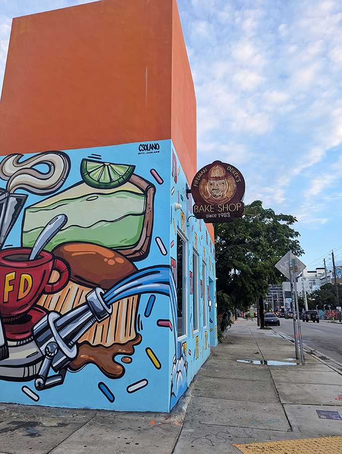 Fireman Derek's: Miami's hottest attraction isn't on South Beach—it's this colorful pie haven! The murals are almost as delicious as the pies.