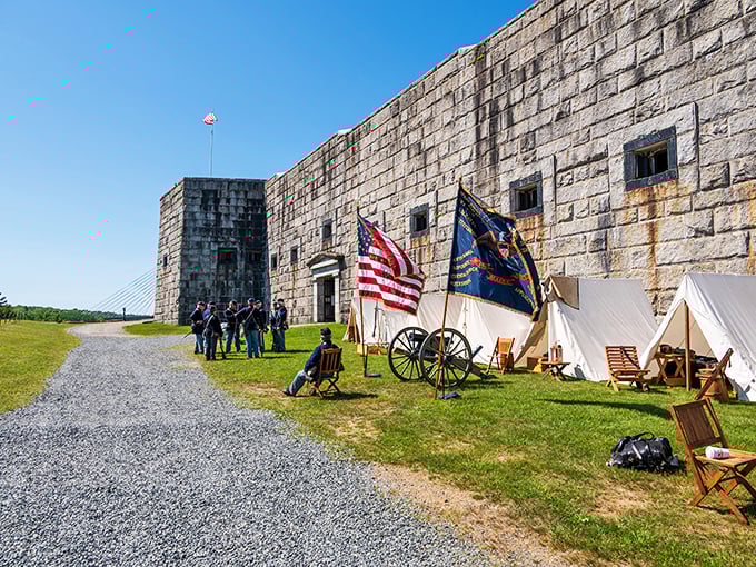 Fort Knox: Maine's granite giant! This riverside fortress is like a historical layer cake, with a ghost story frosting on top.