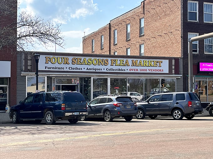 Four Seasons Flea Market: Where fashion time-travels and every decade is in style. Poodle skirt, meet leather jacket!