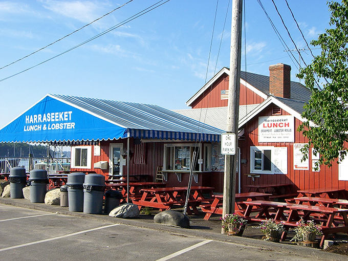 Harraseeket Lunch and Lobster: Red, white, and delicious all over. This patriotic shack serves up seafood with a side of Americana.