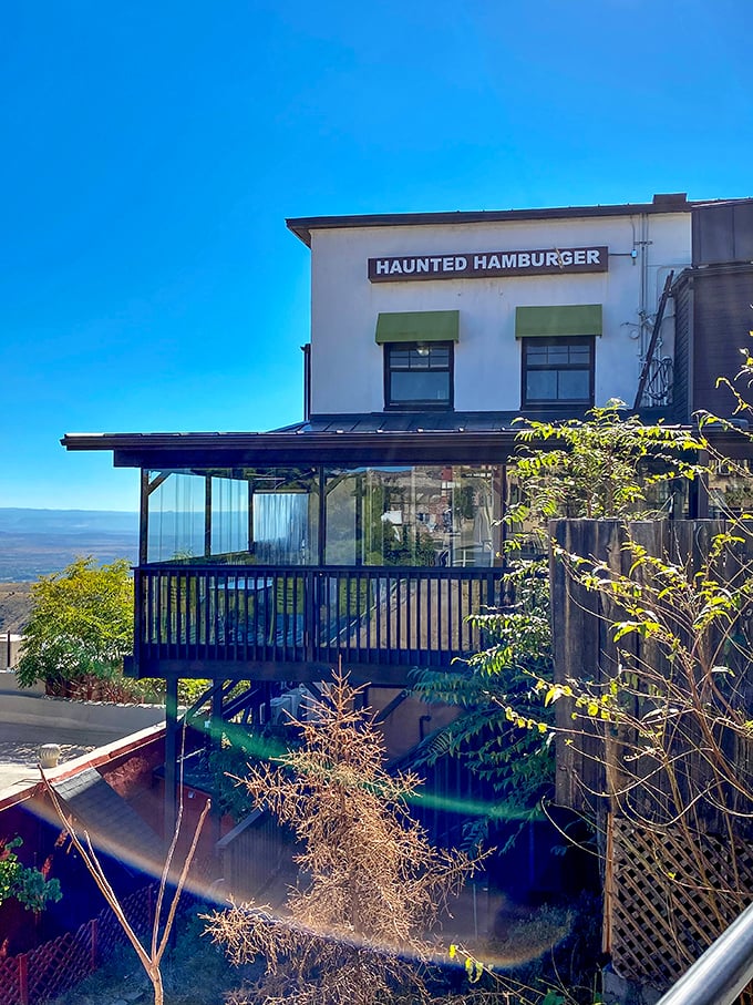Haunted Hamburger: Where the spirits are restless and the burgers are to die for. Ghost stories and gourmet patties with a view to boot!